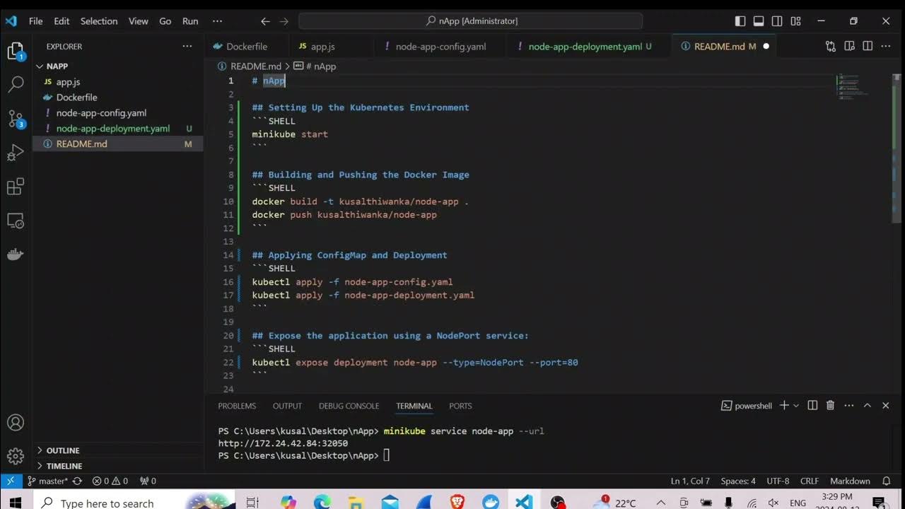Deploying a Node.js Application on Kubernetes Using ConfigMap - YouTube