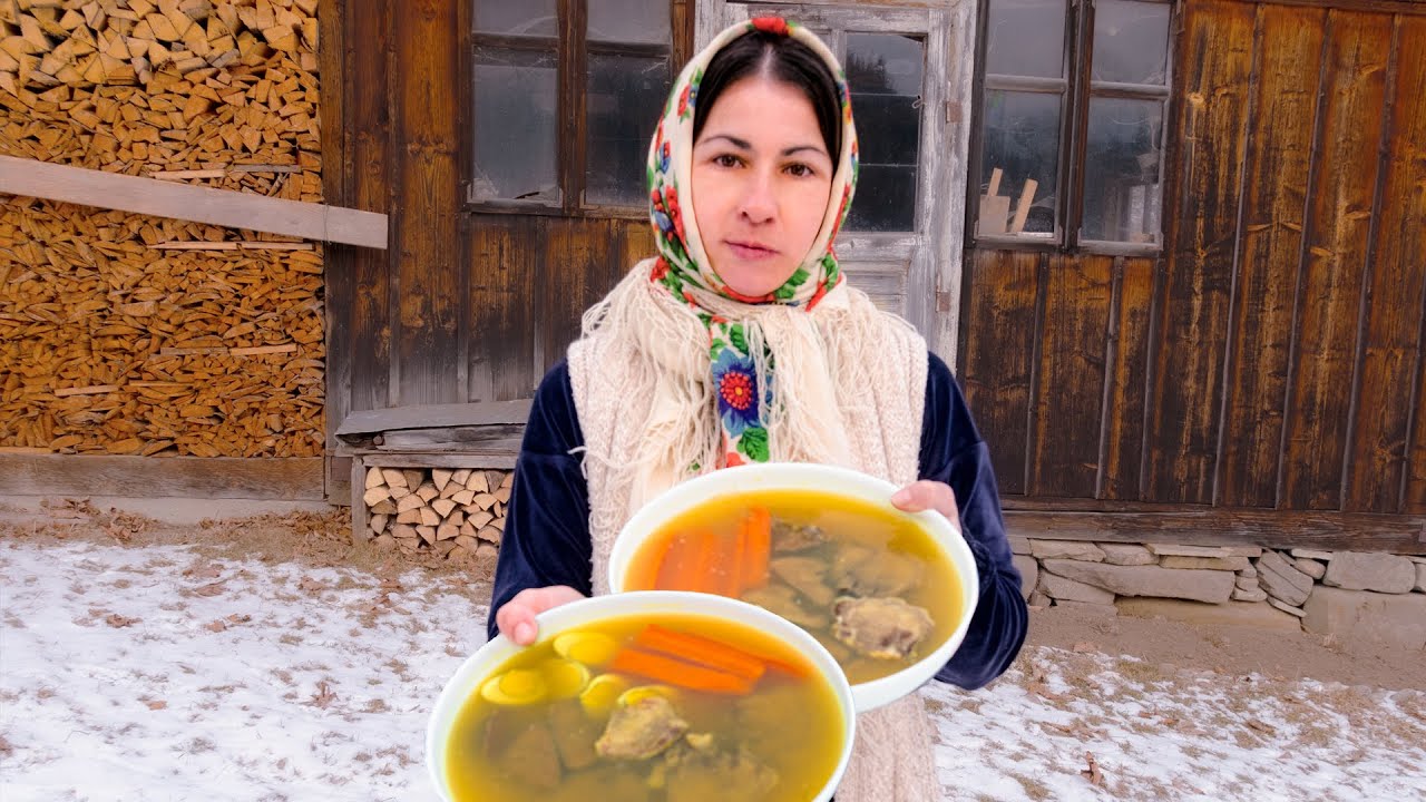Mountain Woman Maria Cooking a Forgotten Dish Jellied Tongue - YouTube
