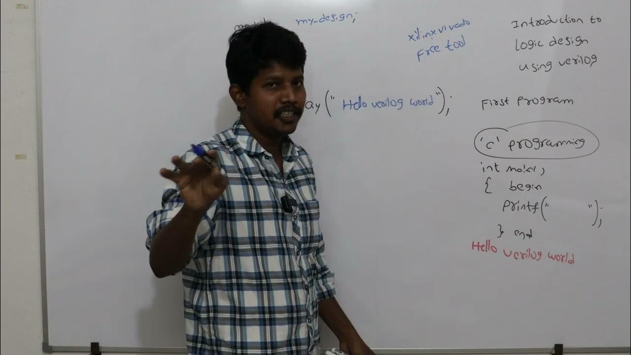 Verilog HDL first Program - YouTube