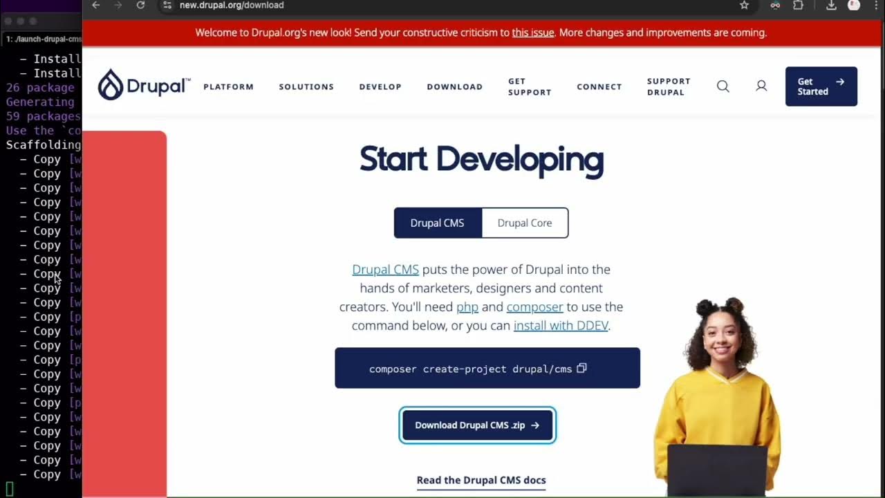 Quickly installing Drupal CMS 1.0 using ddev - YouTube