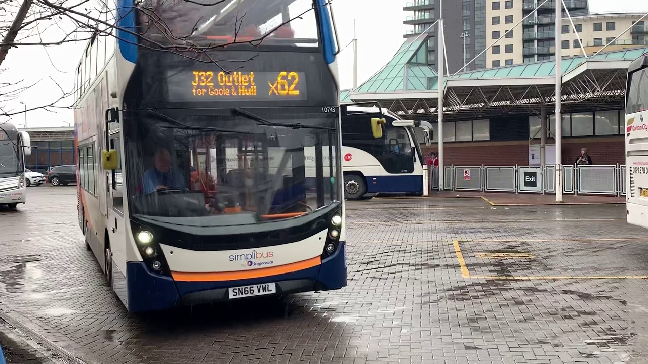 Stagecoach Bus Hull 10743 On X62 J32 Outlet/Goole & Hull - YouTube