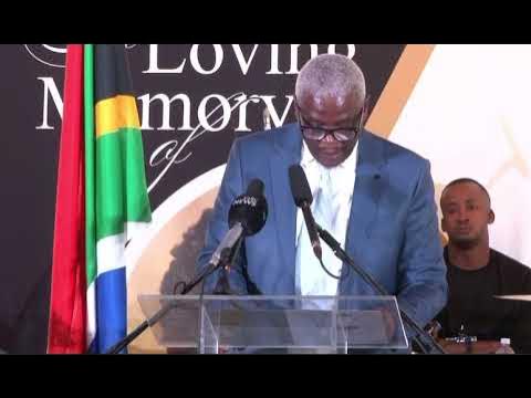 Free State Premier Mxolisi Dukwana Delivering Eulogy at the Funeral Service of Beatrice Marshoff ...