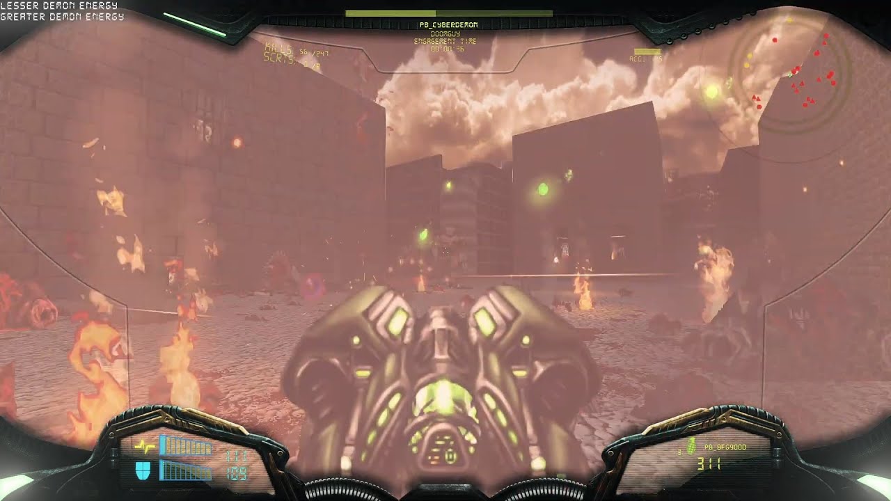 DOOM 2 PROJECT BRUTALITY 3.0 MAPS OF CHAOS M13 (OK + UDV DIFFICULTY, NO ...
