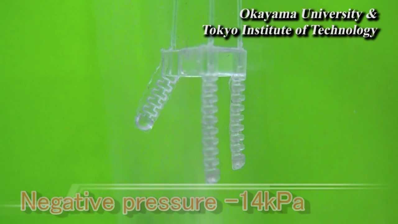 Soft Robotics 04: Curling Rubber Hand - YouTube