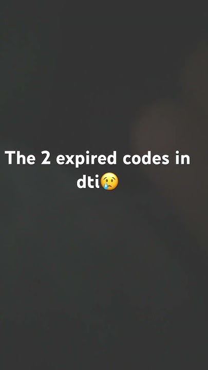 The two expired codes in Dti dress to impress (sorry I didn’t add a ...
