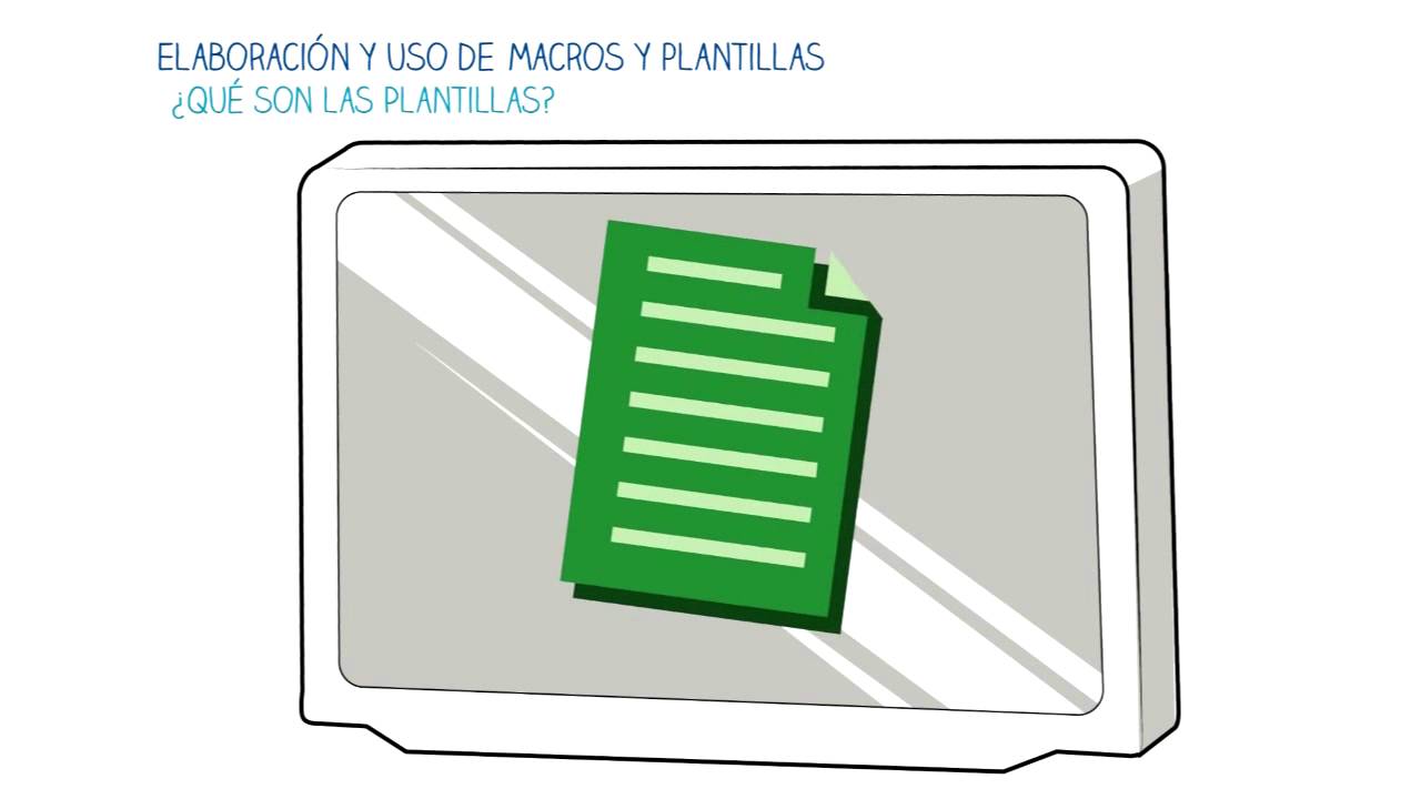 Elaboración y uso de macros y plantillas de Hojas de Cálculo - YouTube