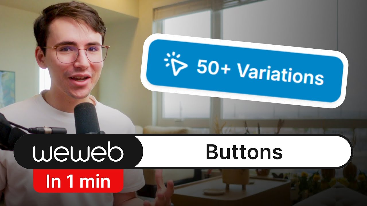 1 min | Buttons | WeWeb Tutorial - YouTube