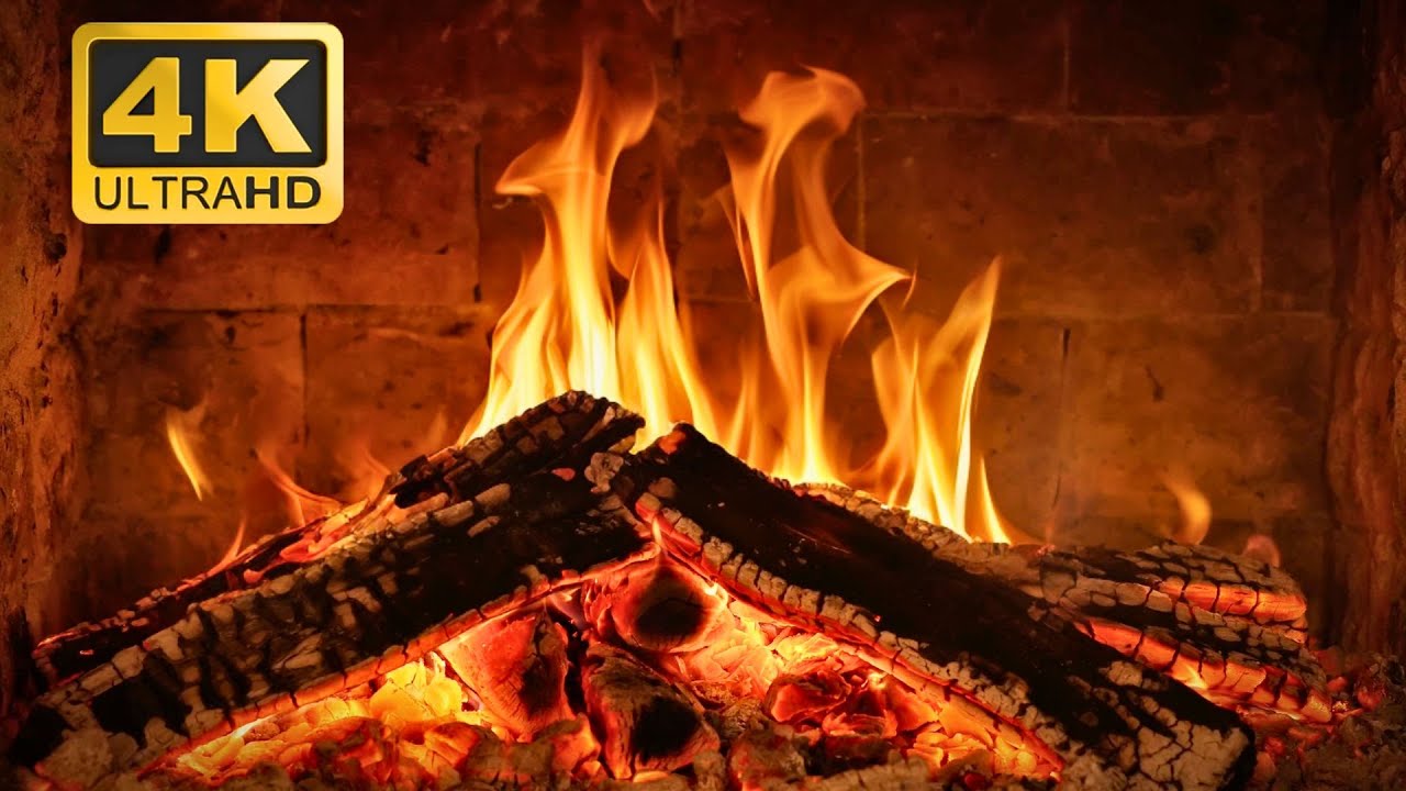 🔥 Cozy Fireplace 4K (LIVE 24/7). Christmas Fireplace with Relaxing Fire ...