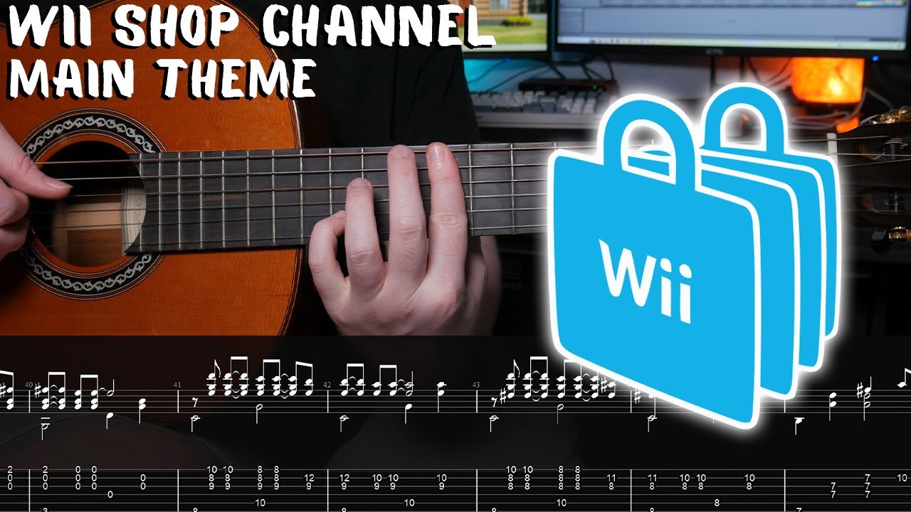 Wii Shop Channel - Main Theme - Fingerstyle Guitar Tutorial + TAB - YouTube