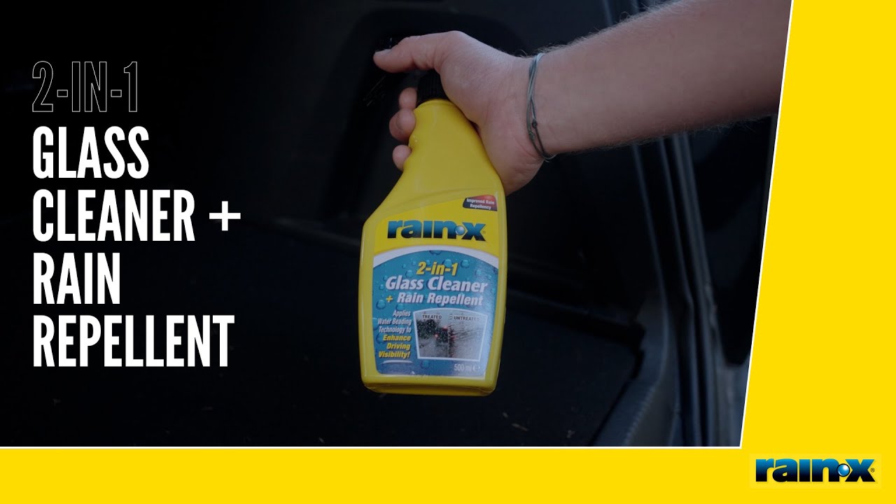 2 in 1 Glass Cleaner & Rain Repellent - Usage and results - YouTube