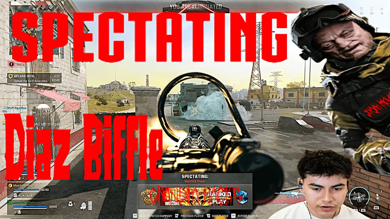 Spectating Diaz Biffle with WALL HACKS Warzone 3 RANKED (My POV) - YouTube