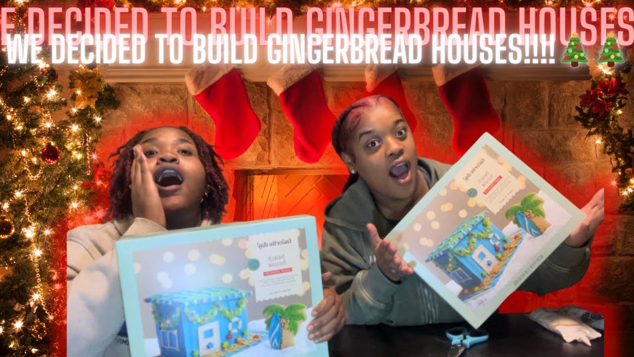 WE DECIDED TO BUILD GINGERBREAD HOUES!!🎄🎄| WHO WON?🤔|VLOGMAS DAY 4# ...