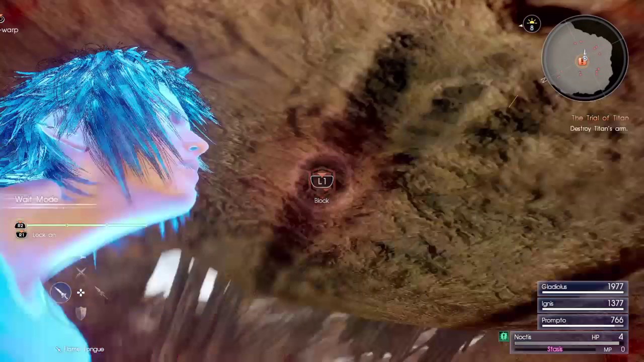 FFXV my 1st Titan - YouTube