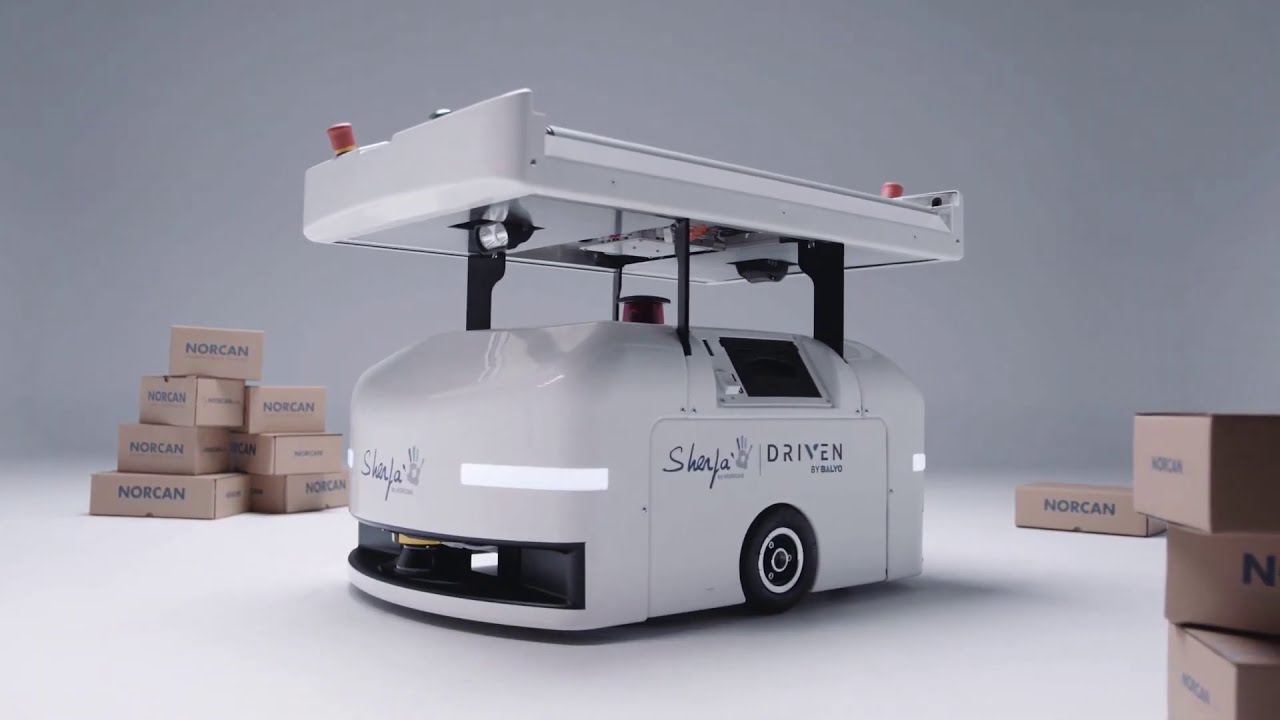 AMR - Robot mobile autonome Sherpa B - YouTube