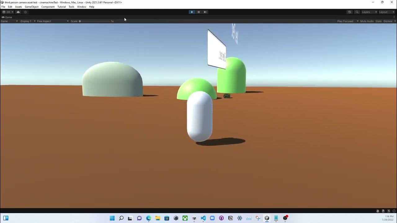 Unity Tutorial, Rotating Camera around player using keys/mouse - YouTube