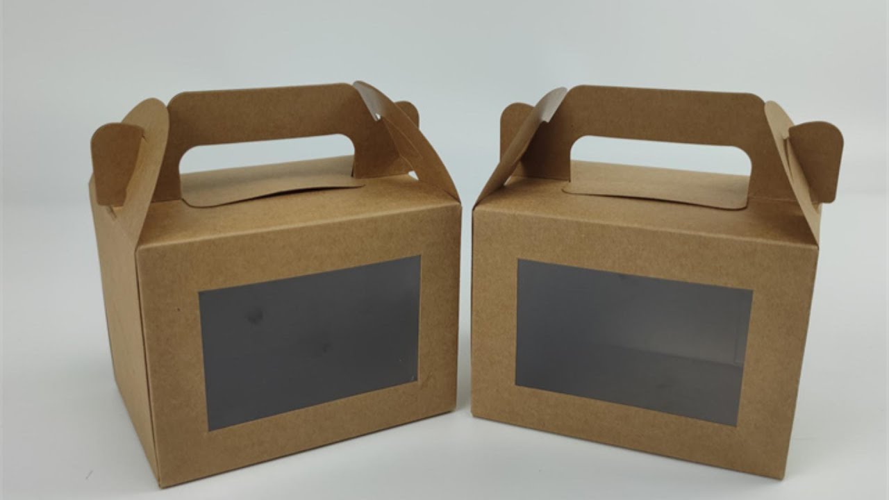 Paper Box wwith Handle - YouTube