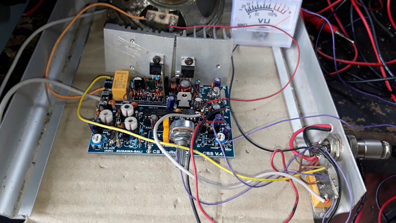 Very simple homebrew CB Am transceiver 27 Mhz CBS - YouTube