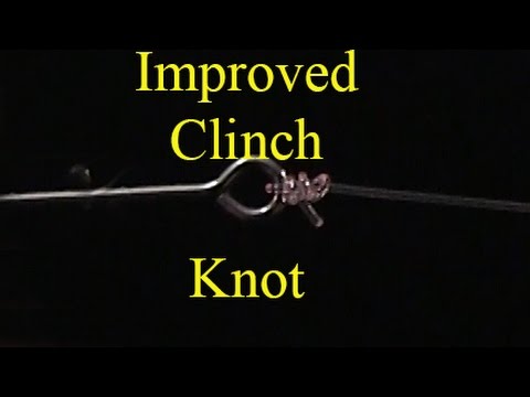 How to tie improved clinch knot (super easy fishing knot) - YouTube
