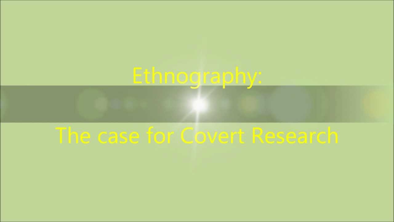 TheSocRes: Ethnography - Covert Participant Observation Research - YouTube