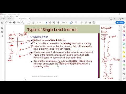3/4 - DB 2 - Indexing Structures for Files - Single Level Indexes - YouTube