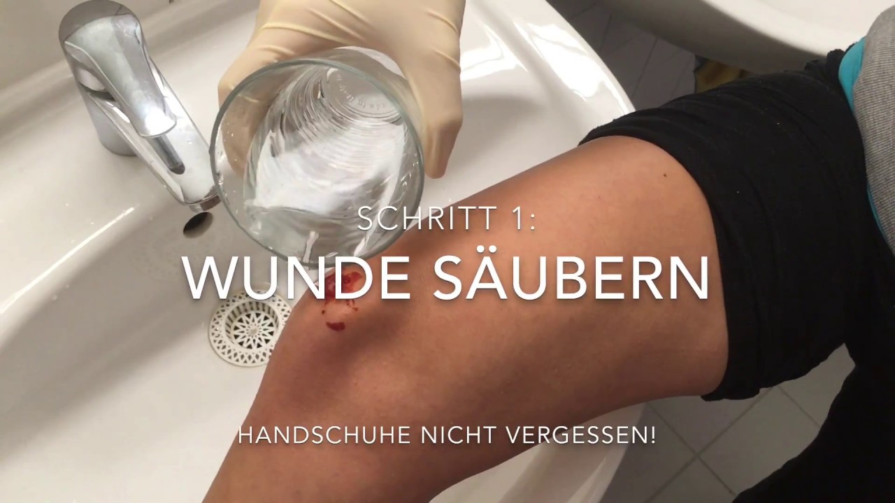 Dreieckstuch: Schürfwunde am Knie - YouTube