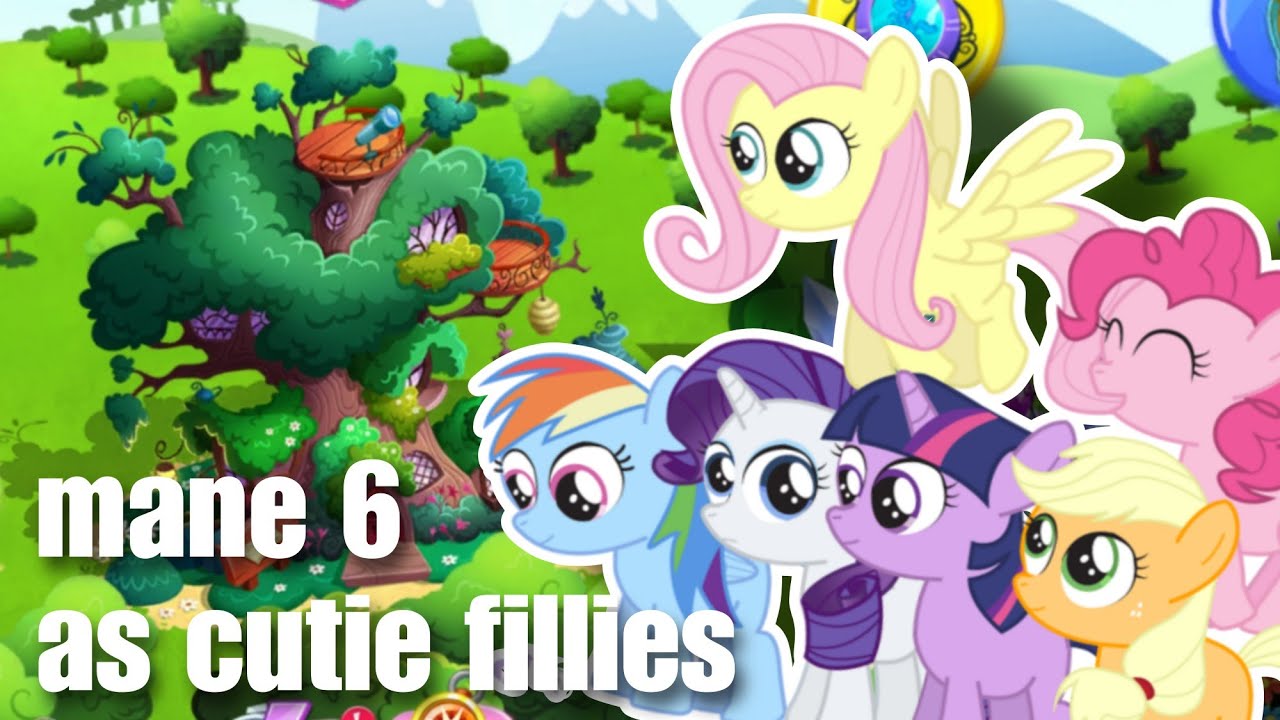 mane 6 as fillie!? kids play LTS has relaunched | My Little pony game ...