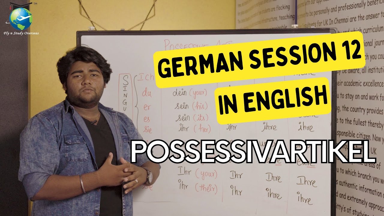 Learn German Language - A1 - Session 12 - POSSESSIVARTIKEL - Learn ...