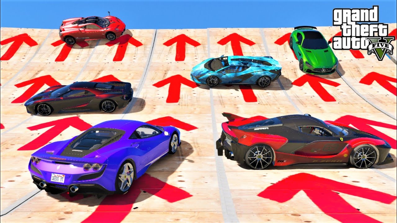 😱 OMG SIX LUXURY SUPER CAR'S JUMP TEST IN TRAVER VILLAGE SIDE AIRPORT ...