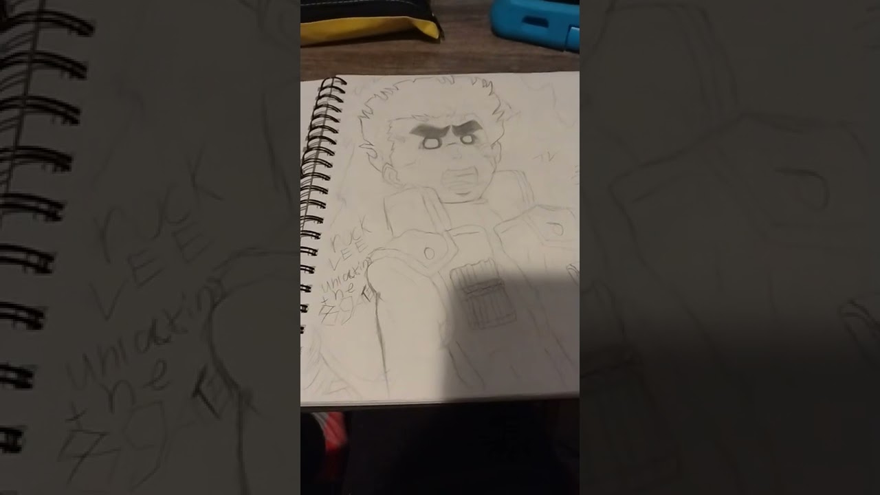 rock lee 8 gates drawing - YouTube