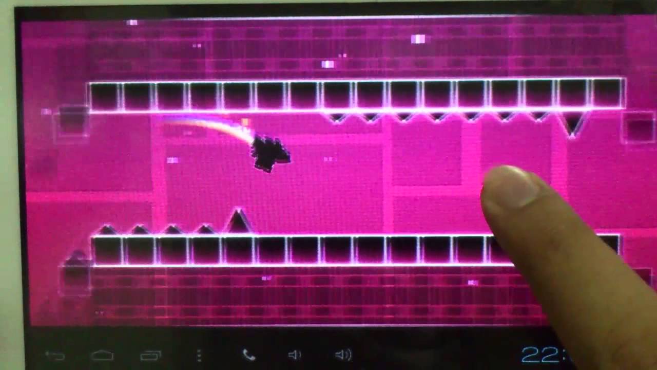 Geometry dash: cycles all coins hand touch - YouTube