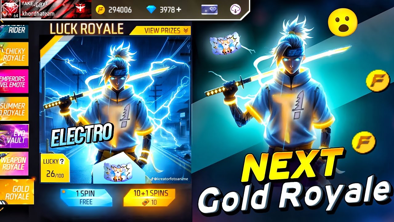 Next Gold Royale Bundle, Next Gold Royale Event 🤯🥳 | Free Fire New ...