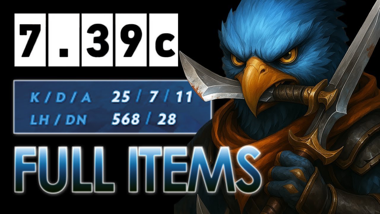 Kez + Full Items = UNSTOPPABLE! 25 Kills in New Patch 7.39c - YouTube