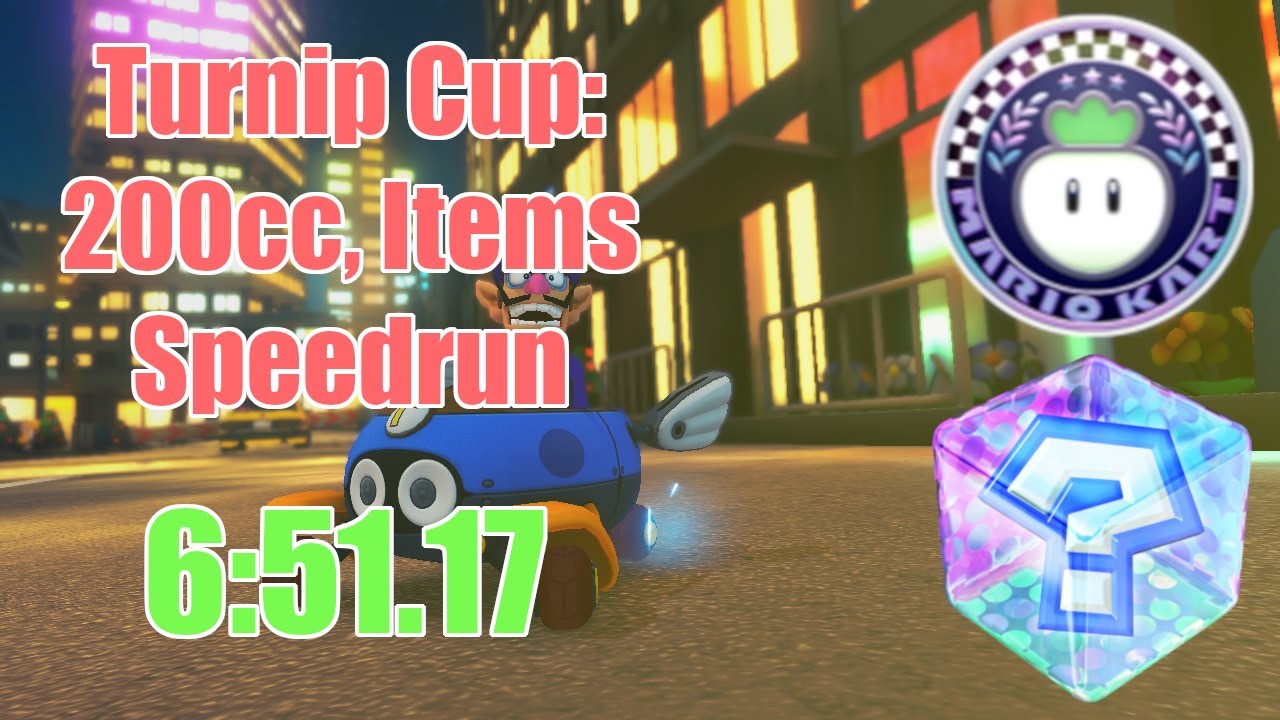 [WR] MK8DX Turnip Cup (200cc, Items) - 6:51.17 - YouTube