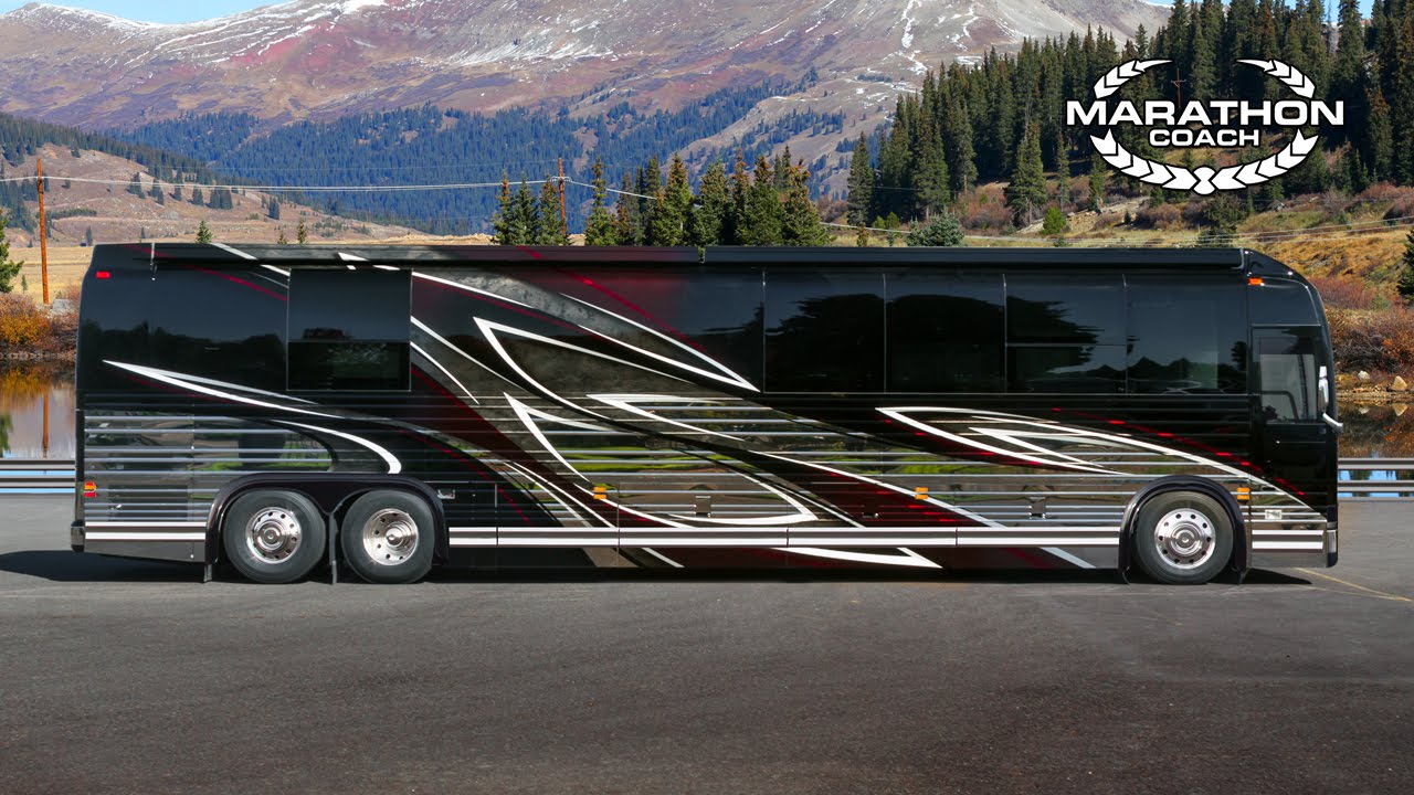 Marathon Coach Custom Coach #1240 Prevost X3-45 Double Slide - YouTube