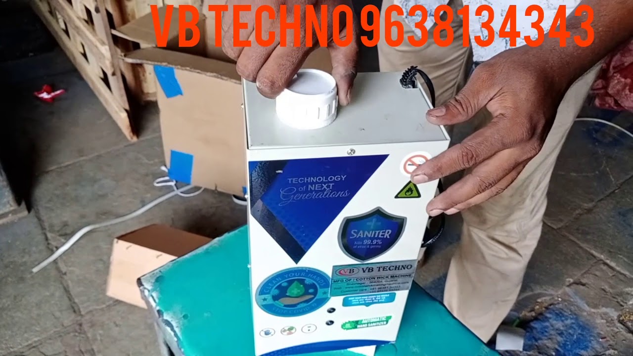 Automatic Hand Sanitizer Machine 9638134343 - YouTube