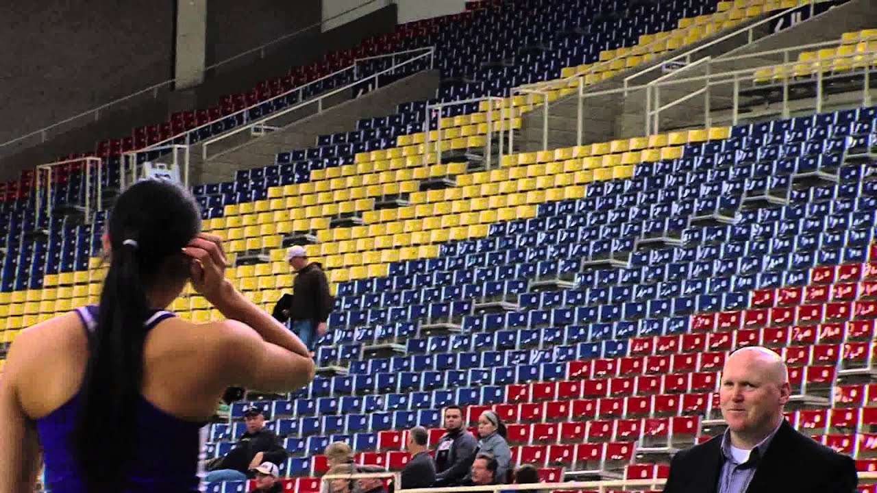 UNI track and field - 2014 MVC Championships - Rachel Peth high jump ...