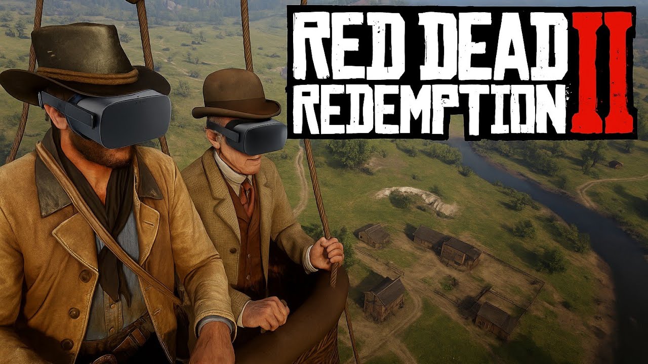 VR Tourism In RDR2 - Hot Air Balloon Flight Completely Around The Map ...