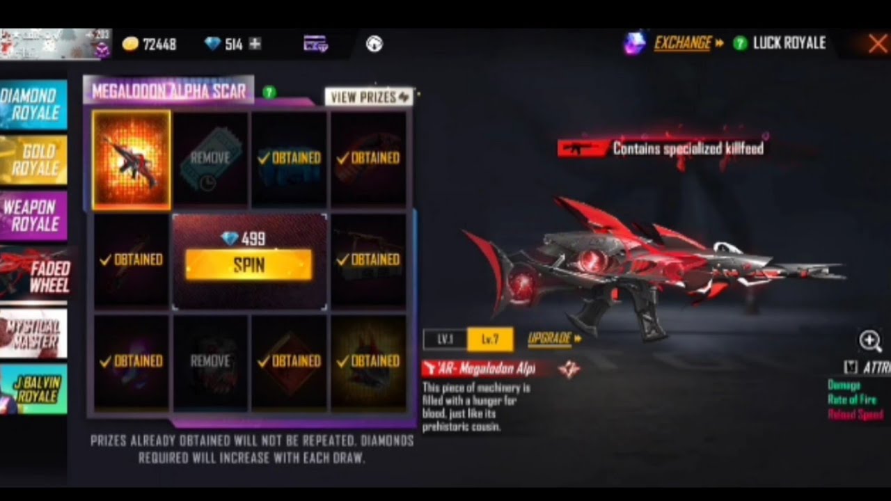 Evo scar return ||Magalodon scar return || by Limitless Gamer || - YouTube