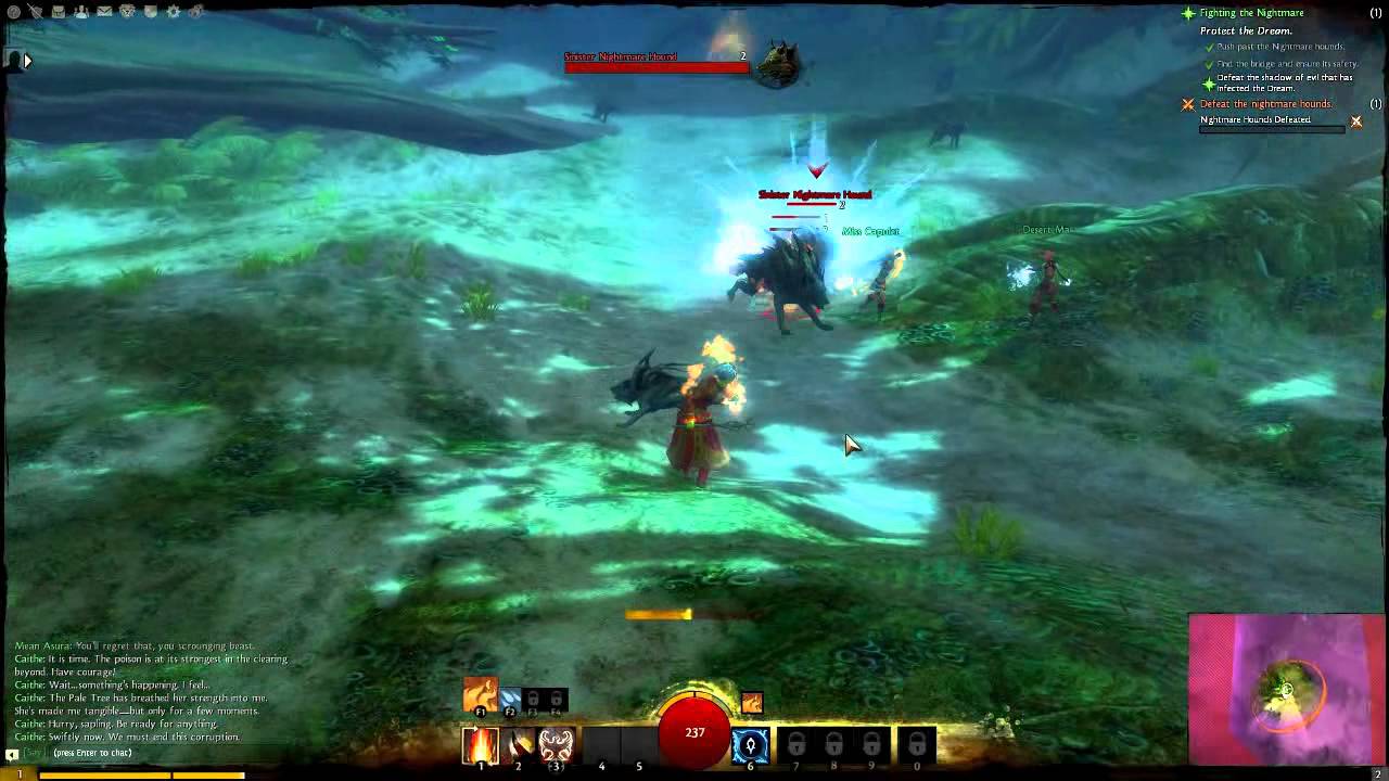 Guild Wars 2 Beta - Beta Weekend 3 BWE3 | Sylvari Elementalist Starting ...