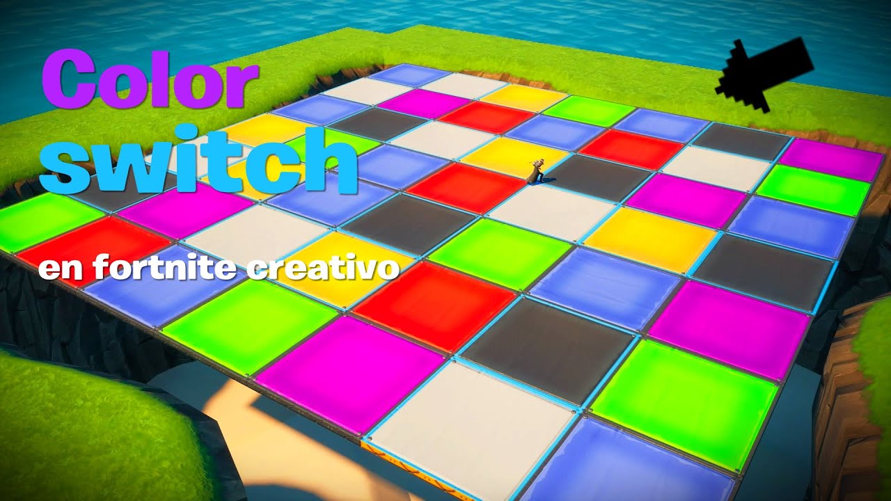 Como hacer un color switch en fortnite creativo - YouTube