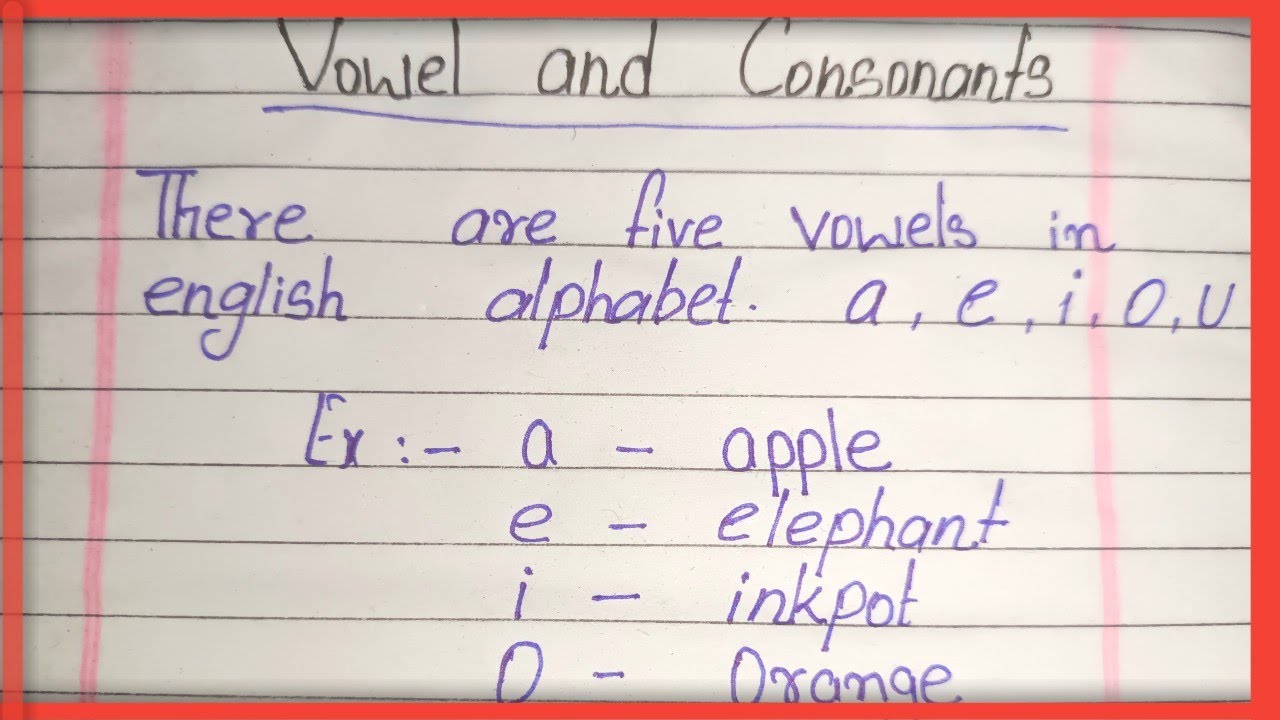 #Vowels and Consonants |#5Vowels | 21 Consonants | English Alphabet # ...