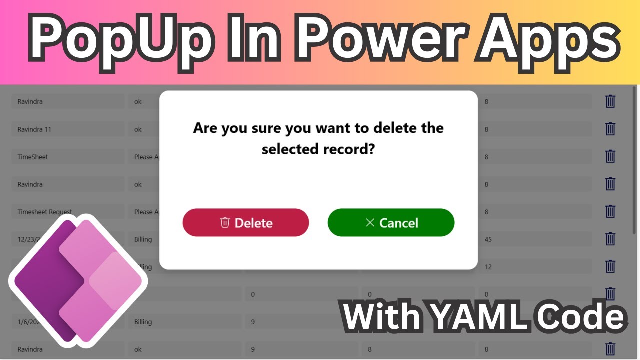 Create Popup in Power Apps 2025 - YouTube