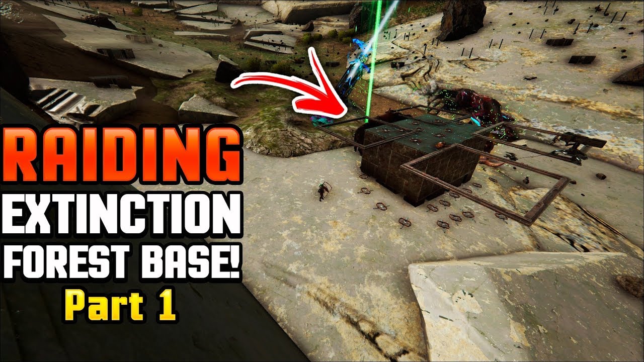 RAIDING EXTINCTION FOREST BASE! | ARK OFFICIAL SMALL TRIBES - YouTube