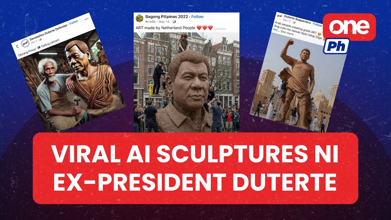 AI-generated sculptures ni ex-president Duterte, nagkalat online! | One ...