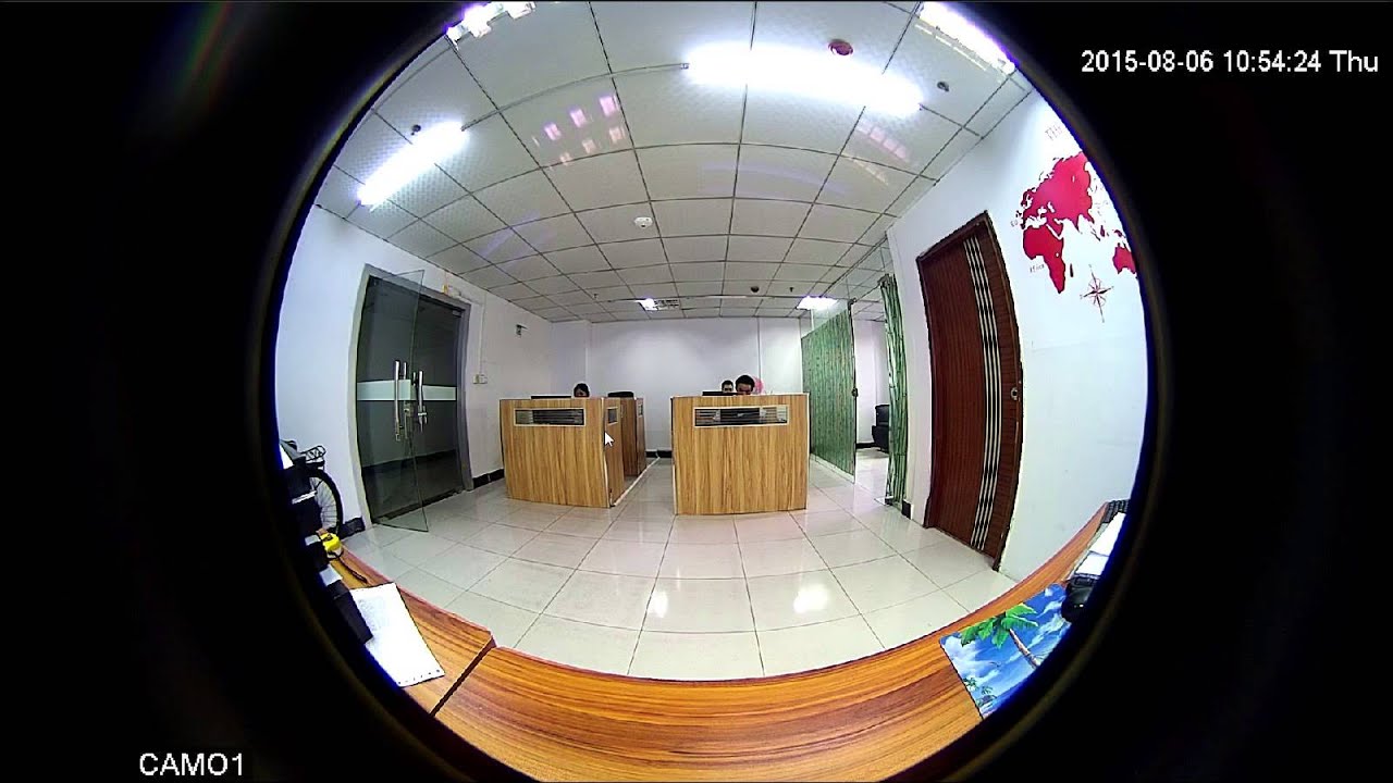2.0MP 360 degree Fisheye IP Camera - YouTube