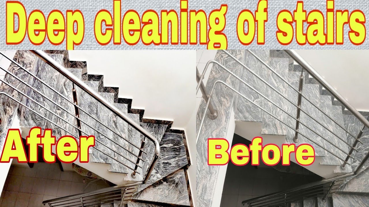 How to clean stairs - YouTube