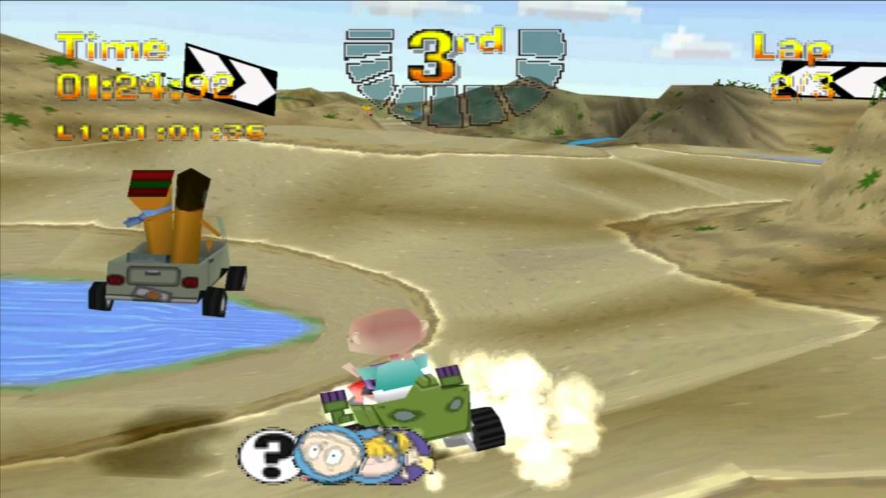 Nicktoons Racing (PS1) walkthrough - Race Madness - YouTube