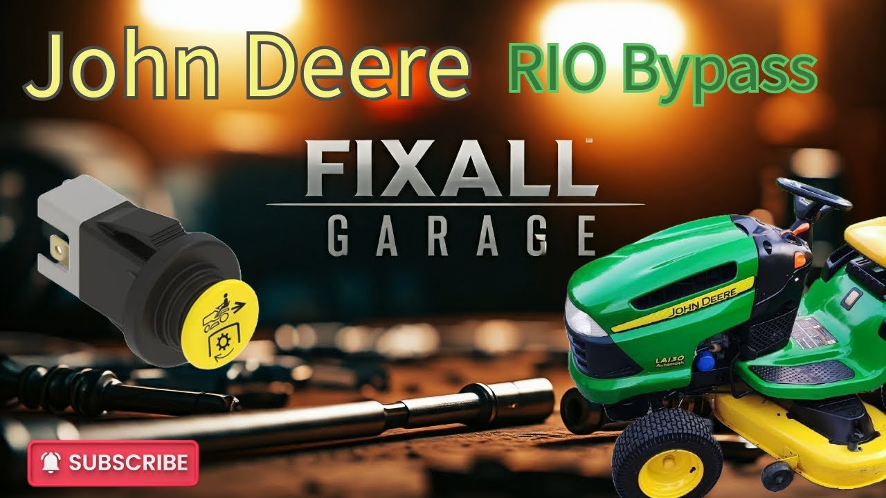 John Deere rio and transmission safety switch - YouTube