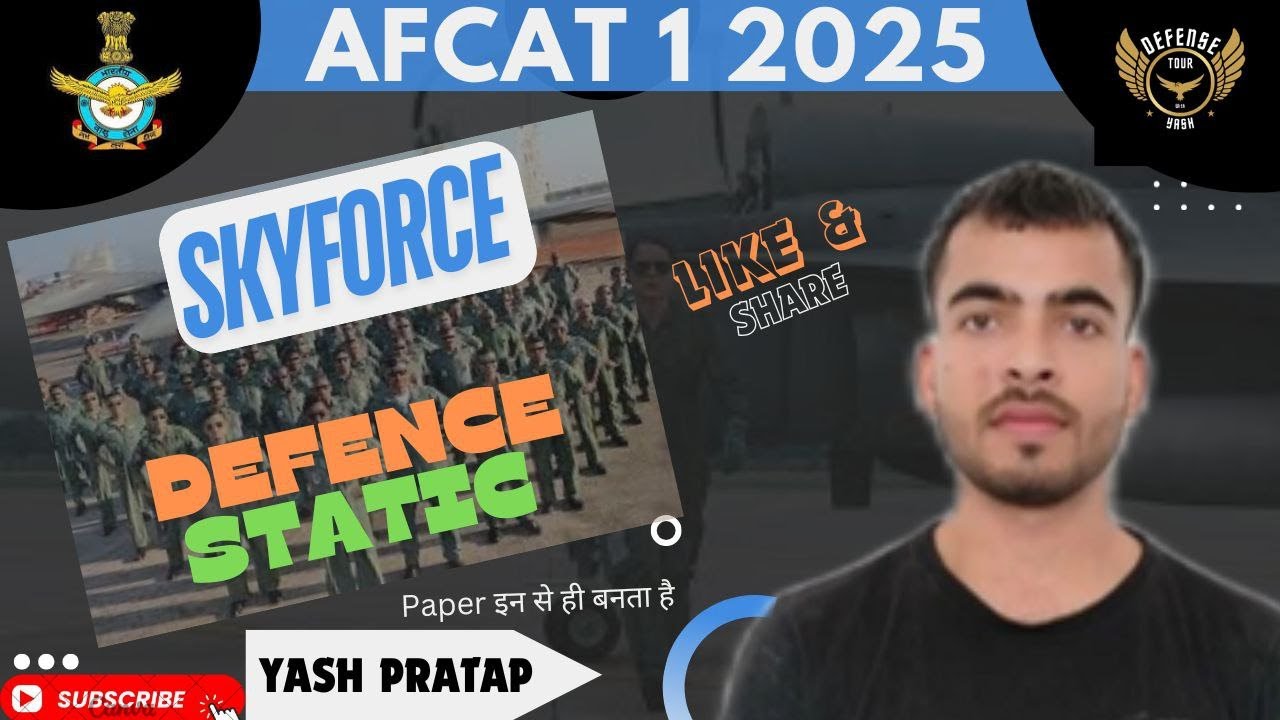 COMPLETE DEFENCE STATIC FOR AFCAT 1 2025 यही तो आया था Last Time 😱😱 #afcat #afcatexam #casb ...