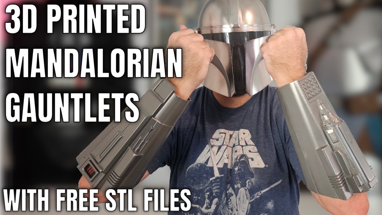 3D Printed Mandalorian Armor With Only FREE STL Files? Pt.3 - Gauntlets ...